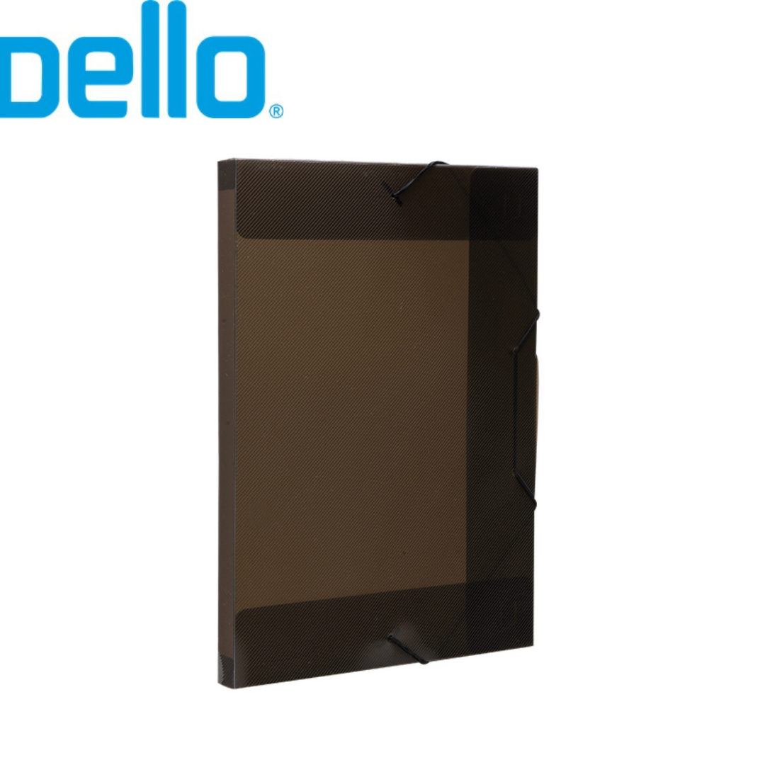 Folder C/Elastico Top Line Oficio Plast. Humo Lomo 2 cm DELLO – Rimsory