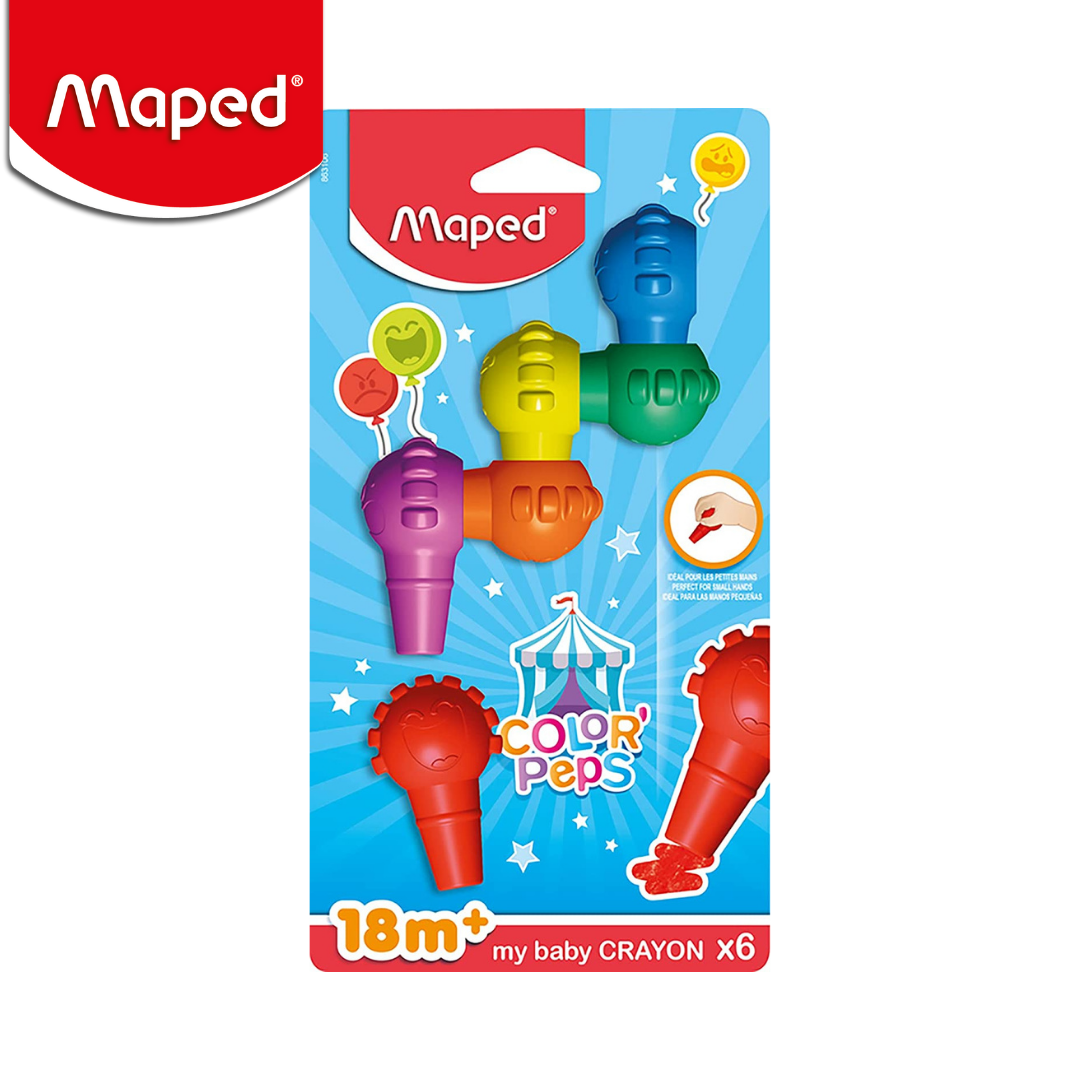 Set 6 Crayones Color’Peps My Baby MAPED – Rimsory