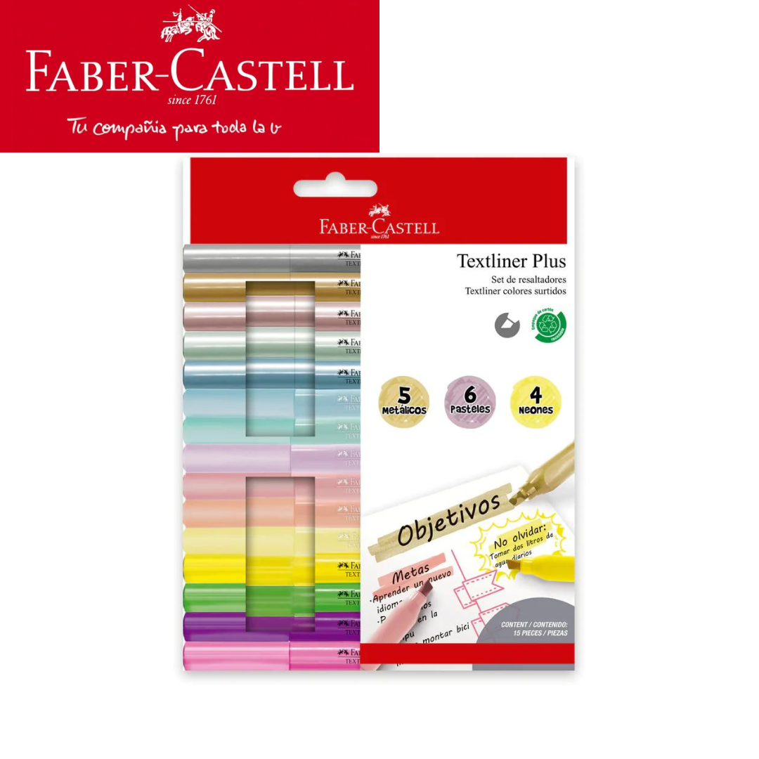 Resaltador Multimark Plus 15 Colores Blt FABER CASTELL – Rimsory