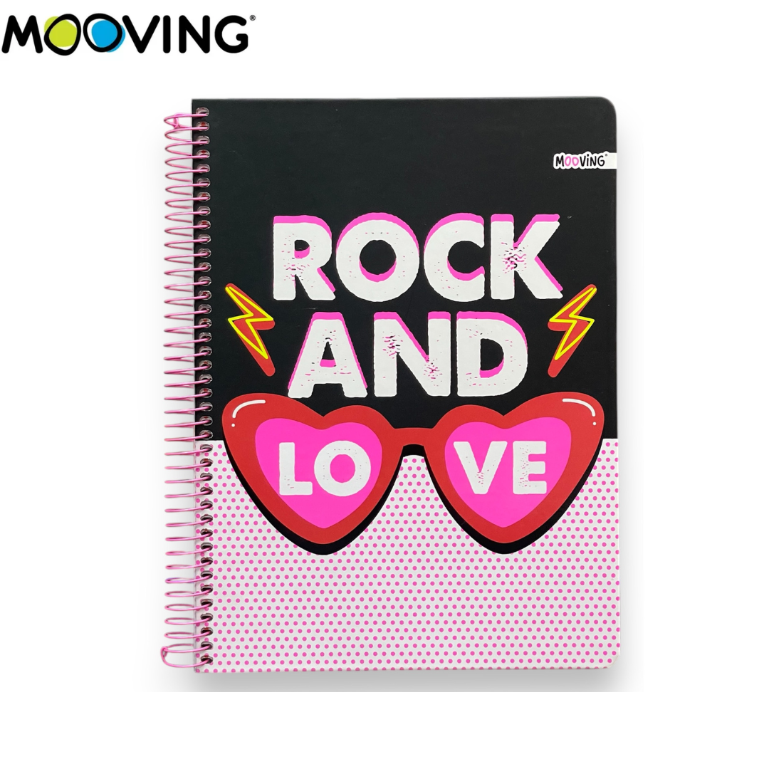 Cuaderno T/Carta Rocker Cherry 3 Materias Papel Premium 80 Grs 105 ...